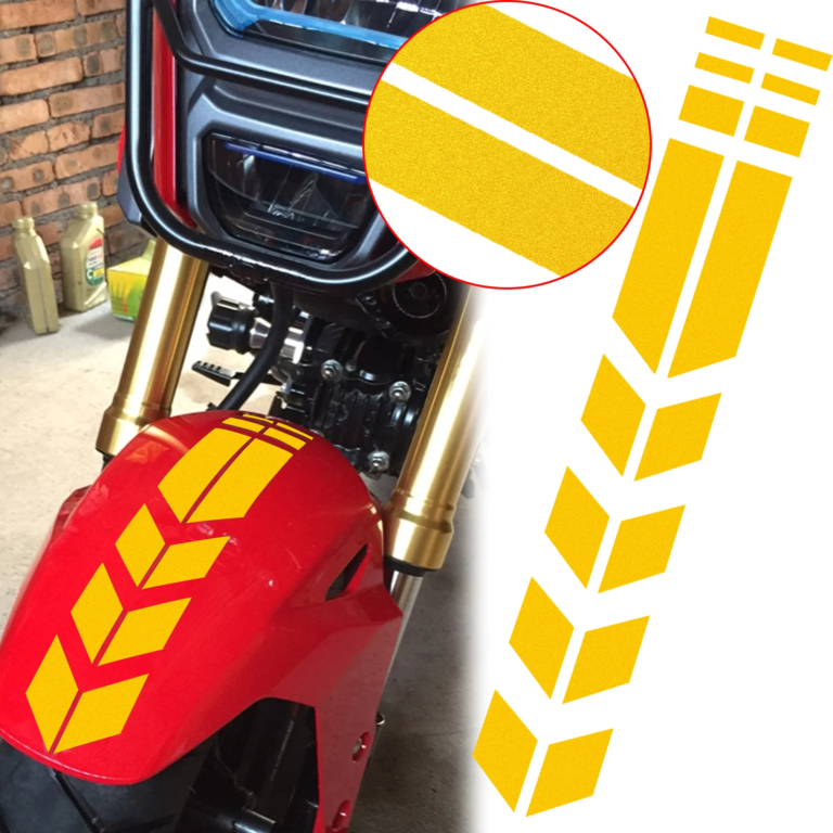 Yellow Bike Front Mudguard Sticker | High Visibility & Protection ...