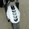 Black Bike Front Mudguard Sticker | Stealth Style & Mud Protection ...