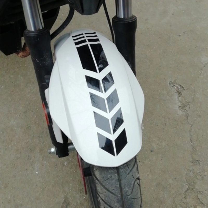 Black Bike Front Mudguard Sticker | Stealth Style & Mud Protection ...