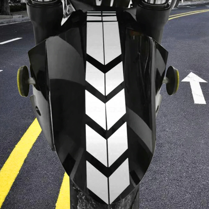 White Bike Front Mudguard Sticker | Universal Fit, Premium Protection ...