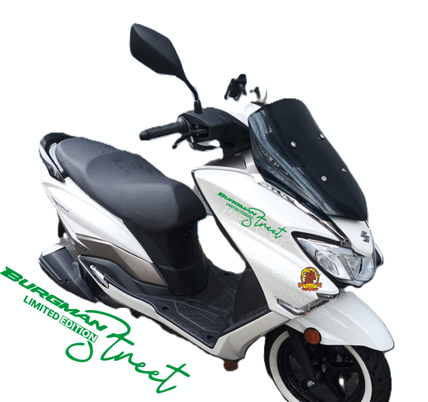 Sporty Green Burgman 125 Graphics | Elevate Your Scooter's Style!
