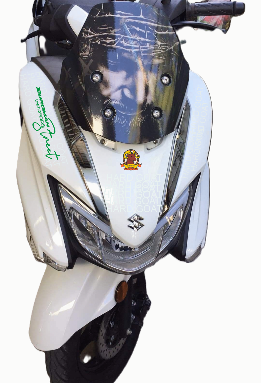 Sporty Green Burgman 125 Graphics | Elevate Your Scooter's Style!