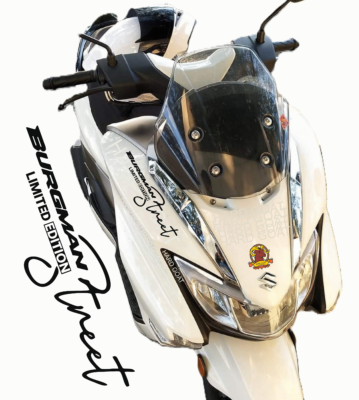Burgman Street 125 Black Sticker | Enhance Your Suzuki Ride