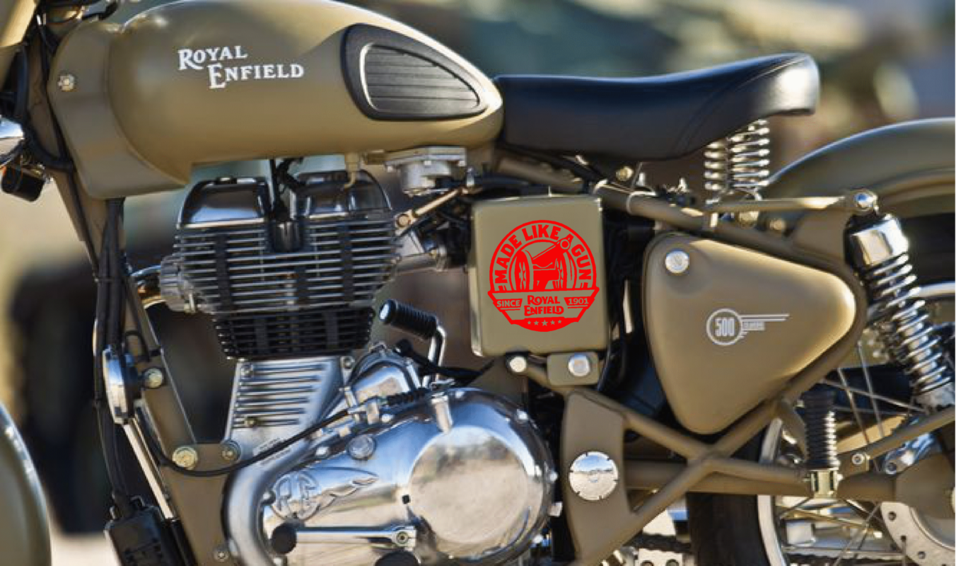 Hard Goat® Bullet Side Sticker | Compatible With All Royal Enfield Bullet
