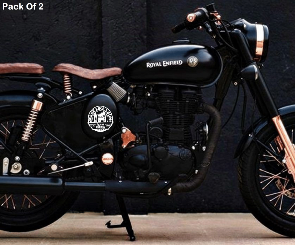 Hard Goat® Made Like A Gun Sticker | COmpatible With Royal Enfield Models